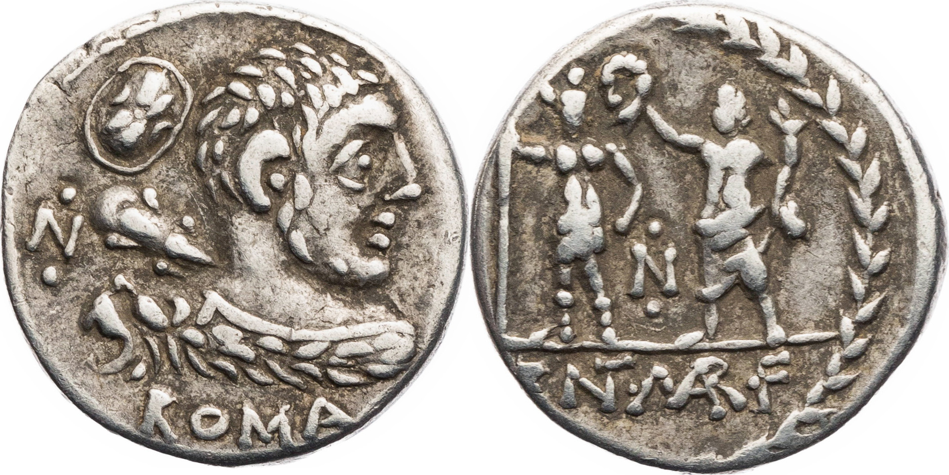 Römische Republik Denar 100 v. Chr. P. Cornelius Lentulus Marcellinus ...