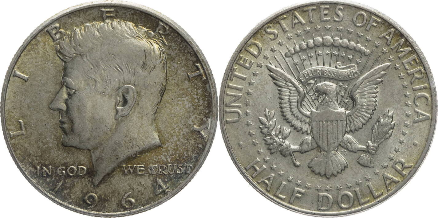 USA 1964 Half Dollar Kennedy VF-EF | MA-Shops