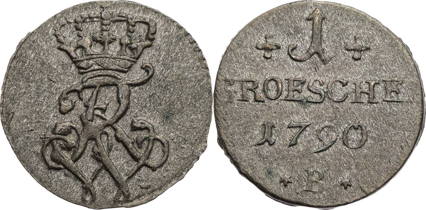 Preussen, Königreich 1 Groschen 1790 B Friedrich Wilhelm II. (1786-1797 ...