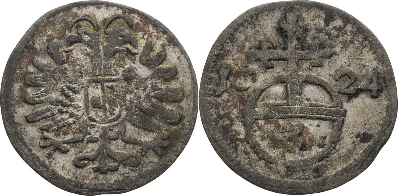 Schlesien, Breslau 3 Kreuzer (Gröschel) 1624 Ferdinand II. VF | MA-Shops