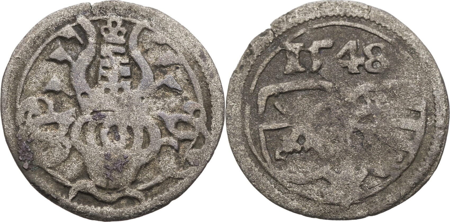 Sachsen, Albertinische Linie Dreier 1548 Moritz (1547-1553) F-VF | MA-Shops