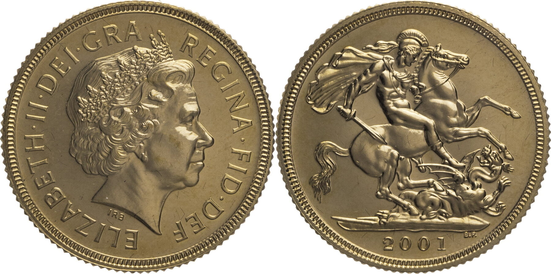 Großbritannien 1 Sovereign 2001 Elisabeth II. (1952-2022) - 4th ...