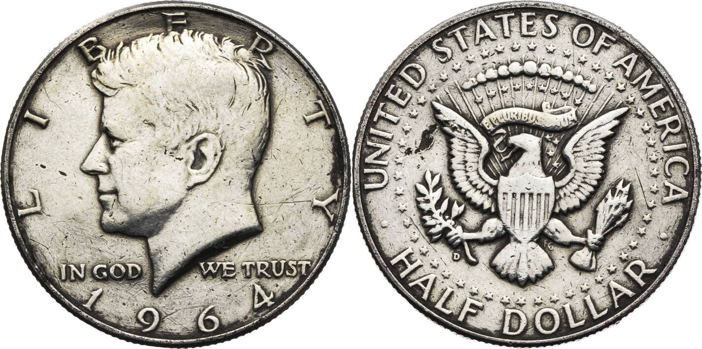 USA 1964 Half Dollar Kennedy VF | MA-Shops
