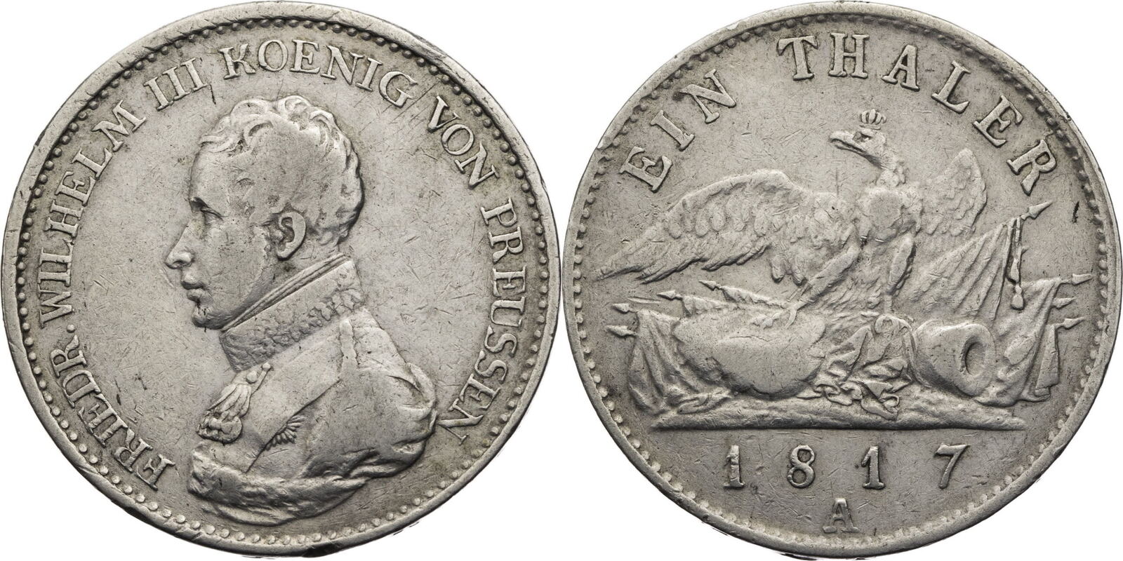 Preussen 1 Taler 1817 A Friedrich Wilhelm III. (1797-1840) VF | MA-Shops
