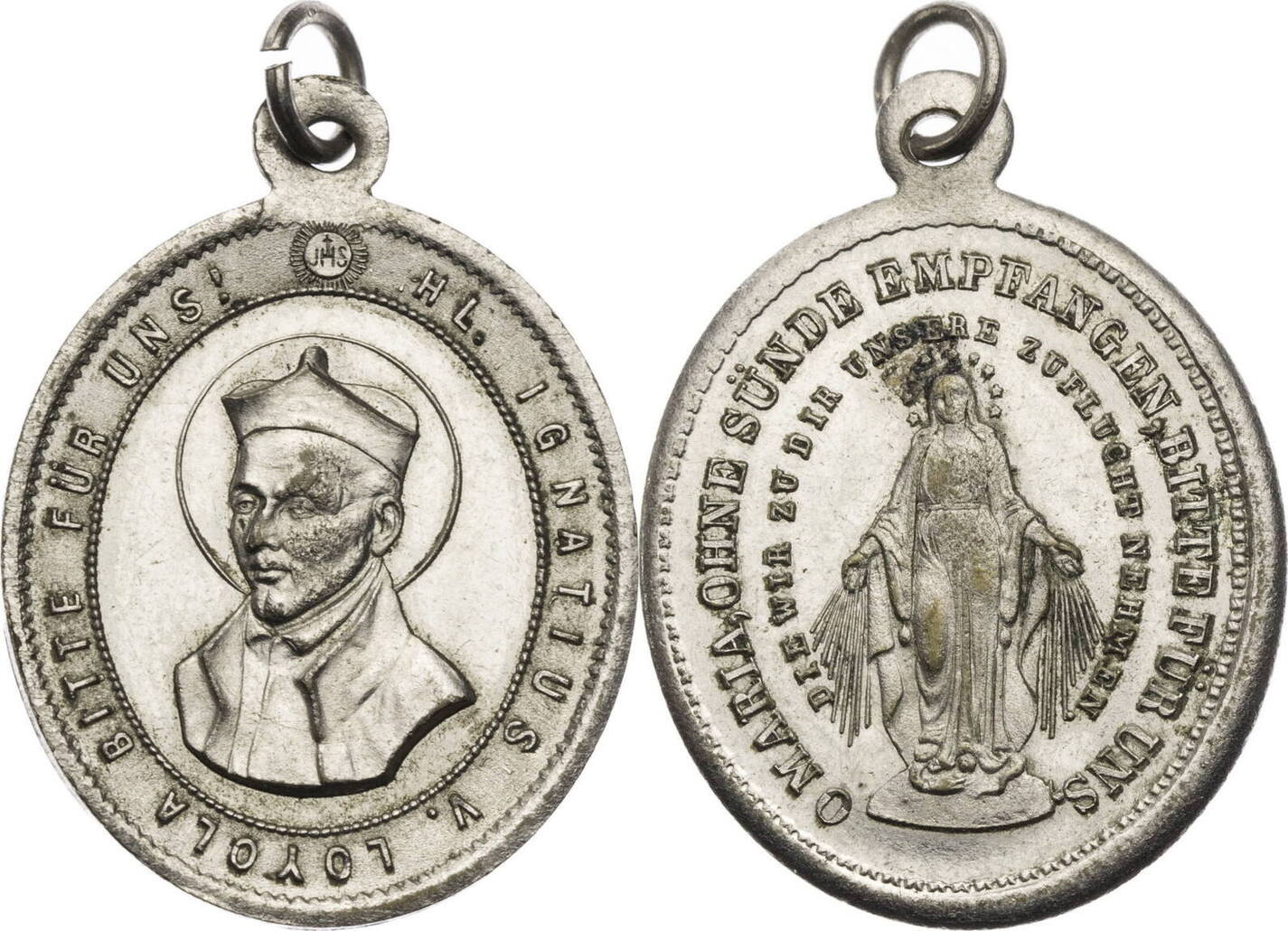Deutschland Medaille o.J. Wallfahrtanhänger -Hl. Igantius VF | MA-Shops