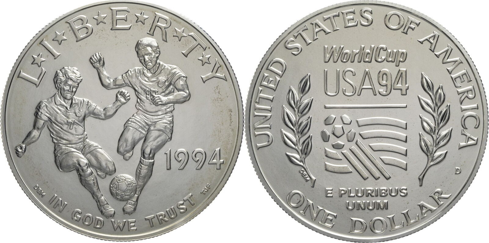 USA 1 Dollar 1994 D 1994 World Cup Tournament EF | MA-Shops
