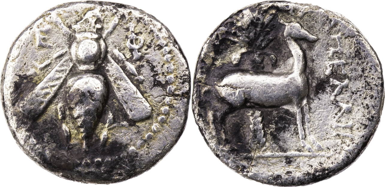 Ionien Drachme 202-133 v. Chr. Ephesos, Magistrat Apelles, Biene ...