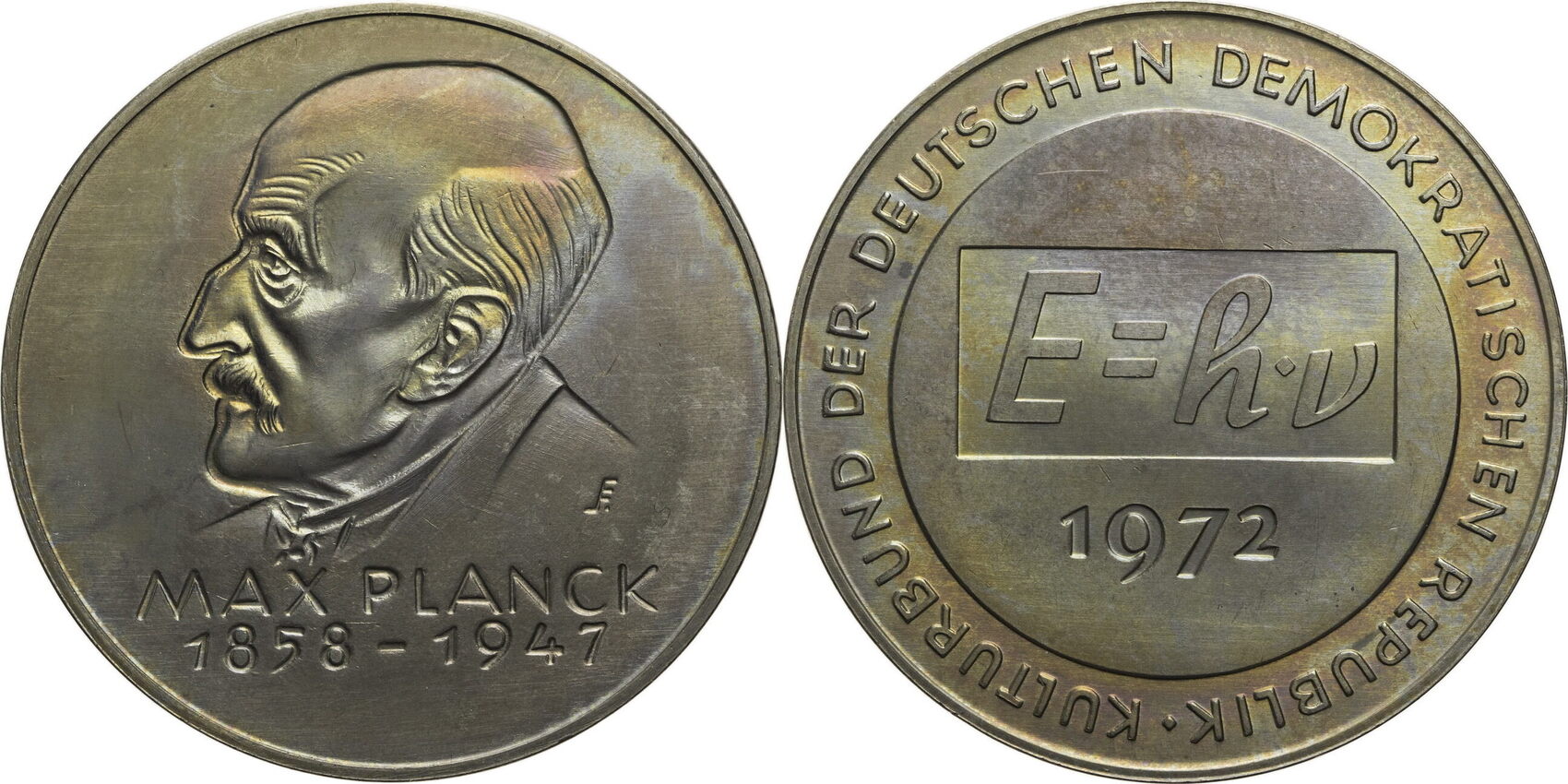 DDR Medaille 1972 Kulturbund - Max Planck EF | MA-Shops