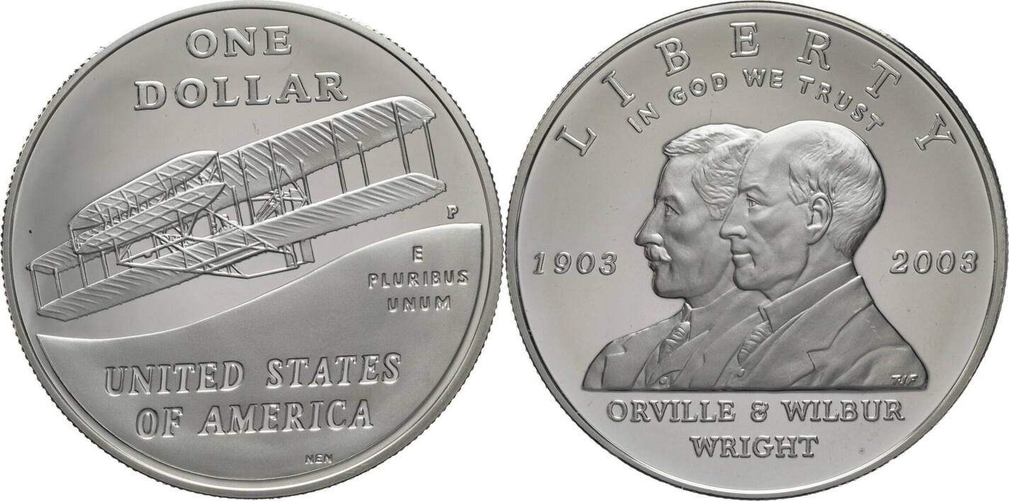 USA 1 Dollar 2003 P First Flight Centennial Proof | MA-Shops