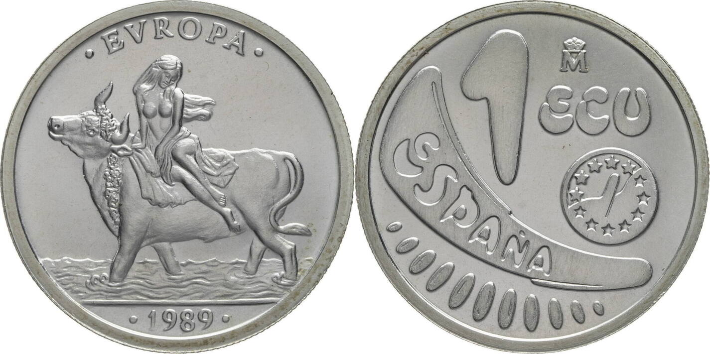 Spanien 1 Ecu 1989 Europa UNC- | MA-Shops