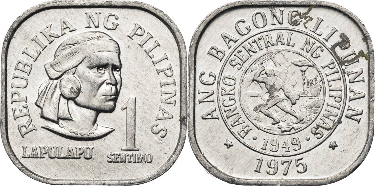 Philippinen 1 Sentimo 1975 Kursmünze (1975-1978) VF-EF | MA-Shops