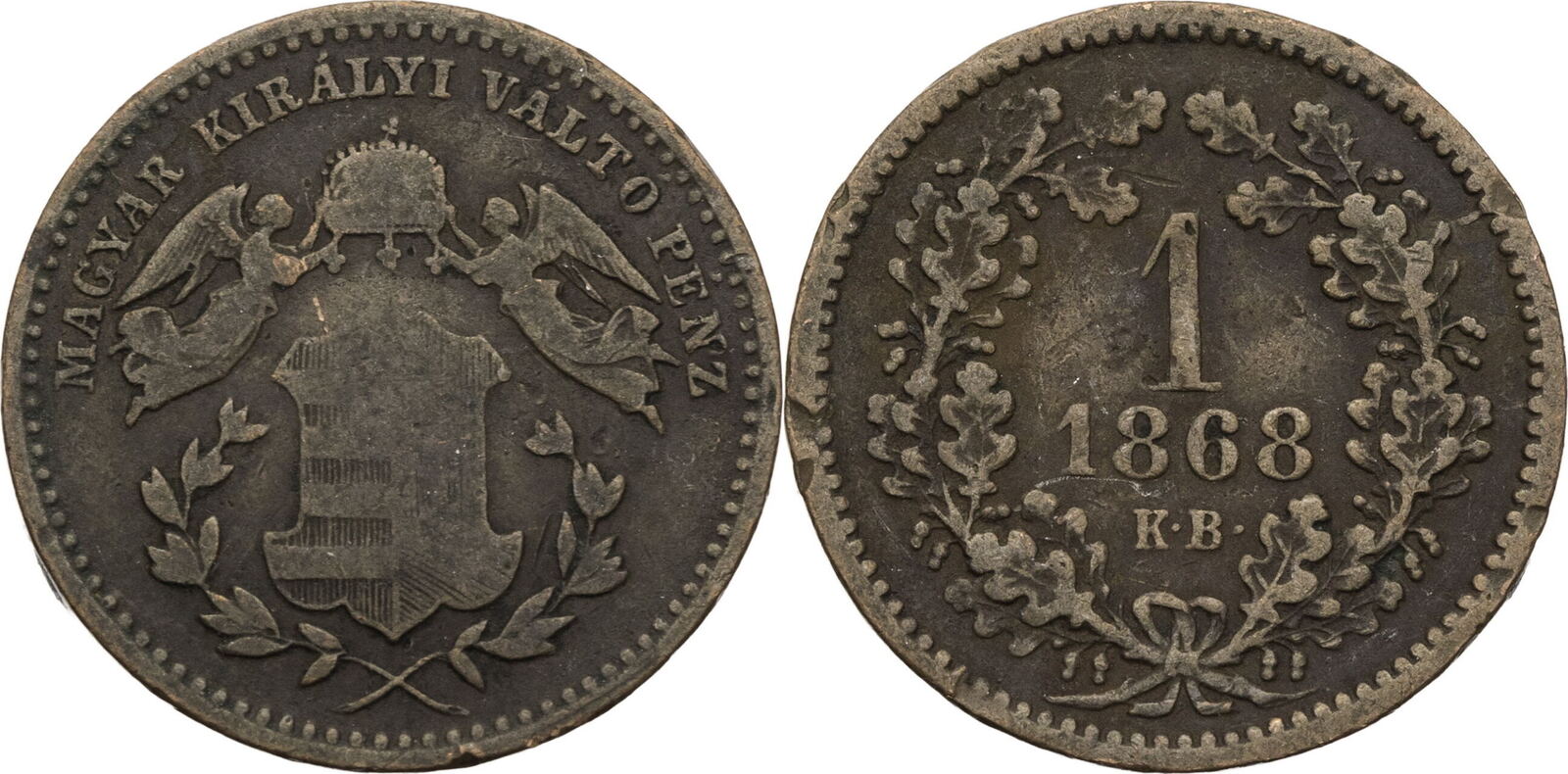 Ungarn, Königreich 1 Kreuzer 1868 Franz Joseph (1848-1916) - Kursmünze F | MA-Shops