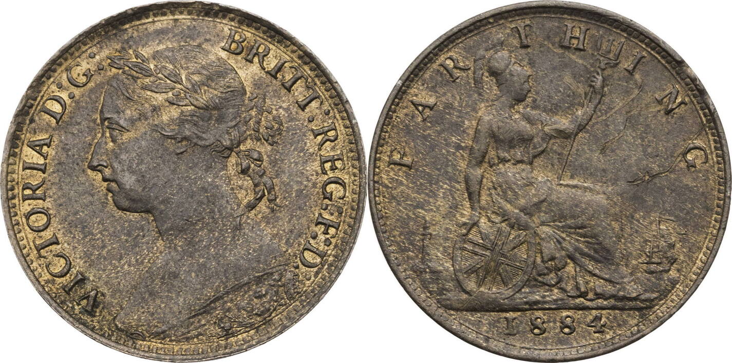 Großbritannien Farthing 1884 Victoria (1837-1901) - Kursmünze (1874 ...
