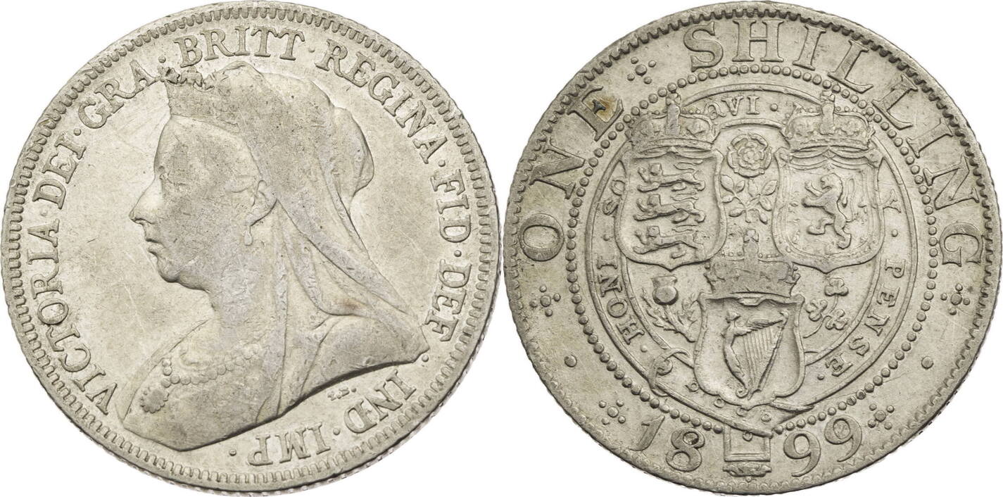 Großbritannien Shilling 1899 Victoria (1837-1901) - Kursmünze (1877 ...