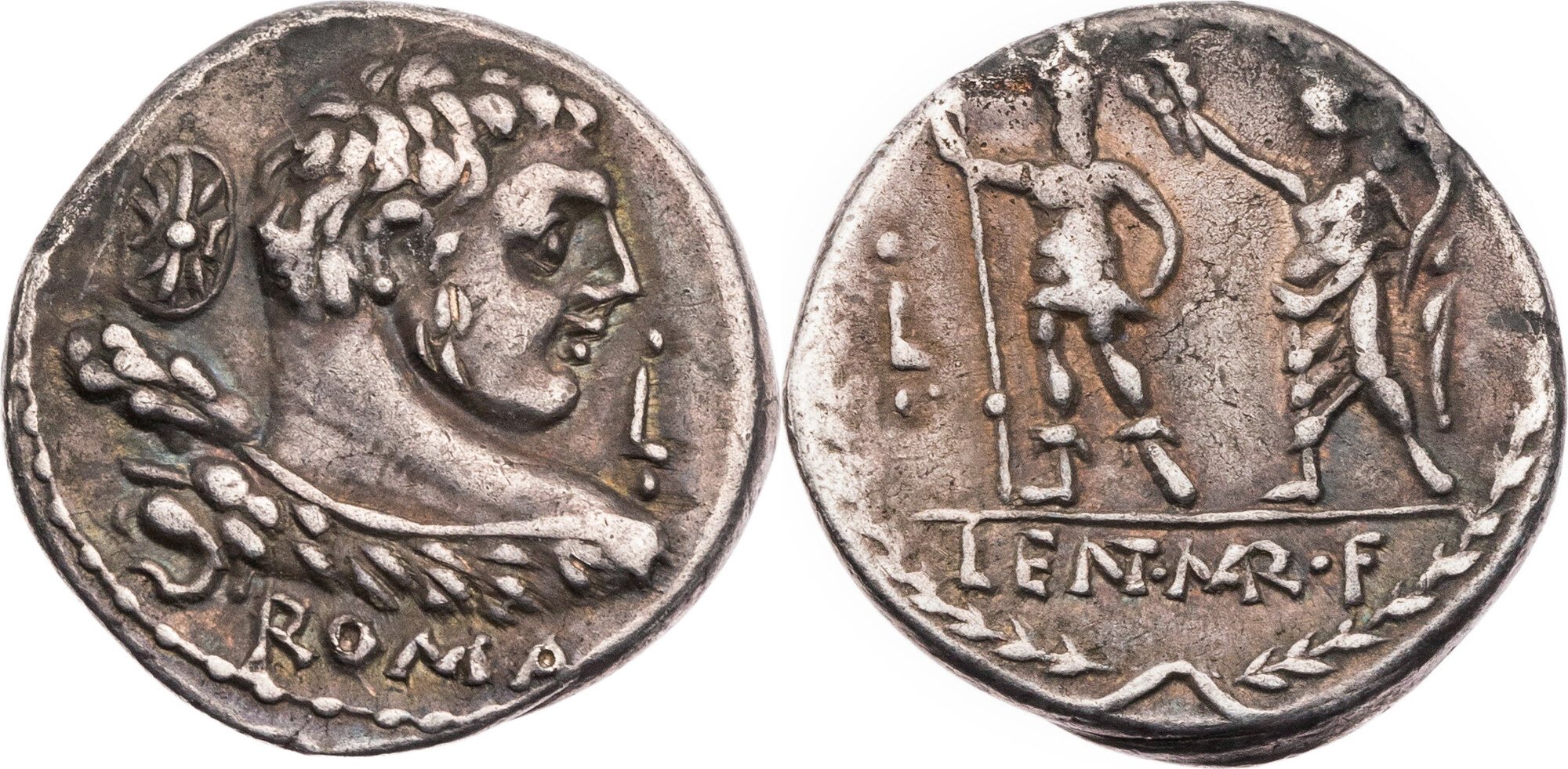 Römische Republik Denar 100 v. Chr. P. Cornelius Lentulus Marcellinus ...