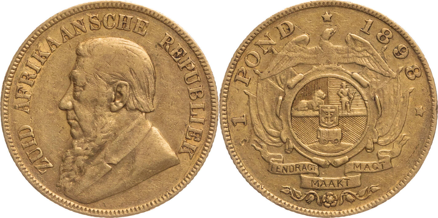 Südafrika 1 Pond 1898 Kursmünze (1892-1900) VF | MA-Shops