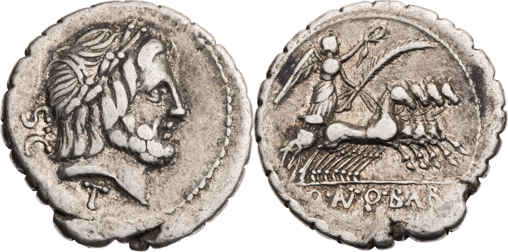Römische Republik Denar (Serratus) 83-82 v. Chr. Q. Antonius Balbus ...