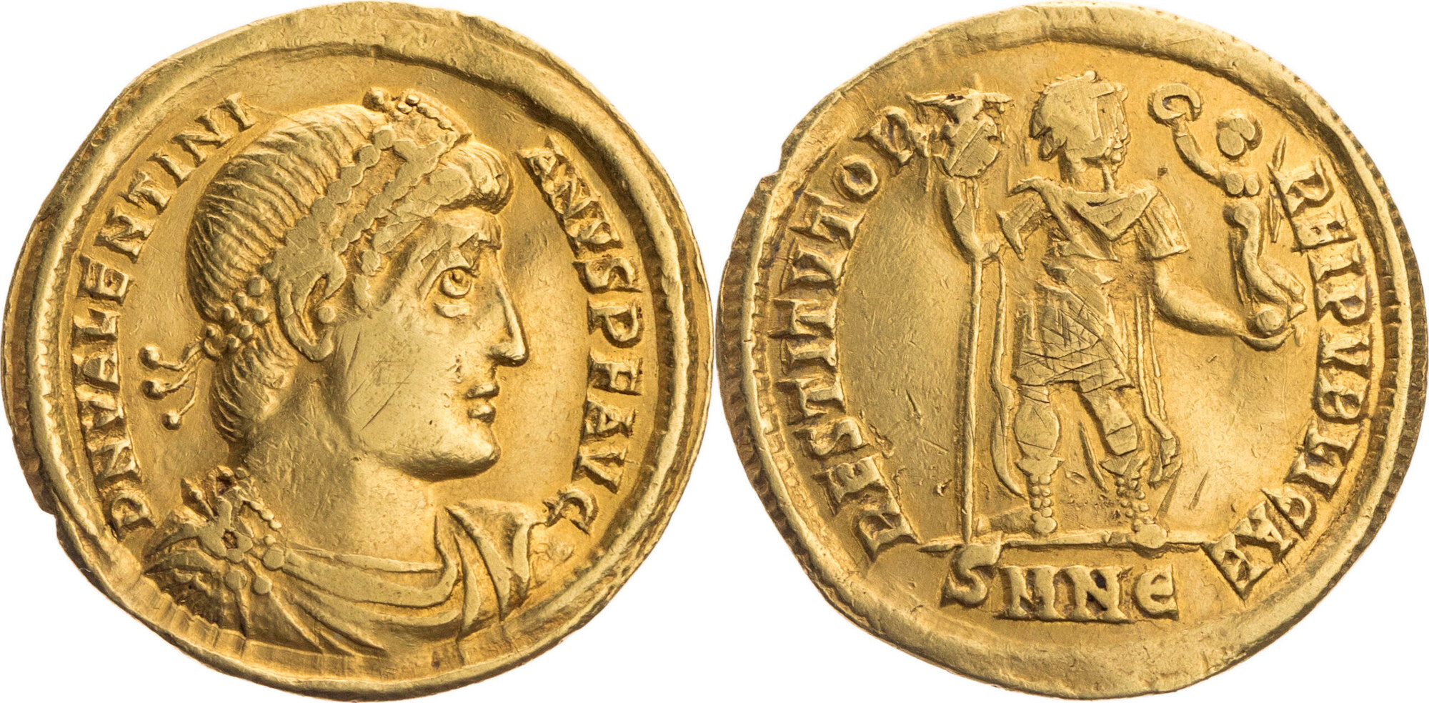 Römische Kaiserzeit Solidus 364 n. Chr. Valentinianus I., Nicomedia ...