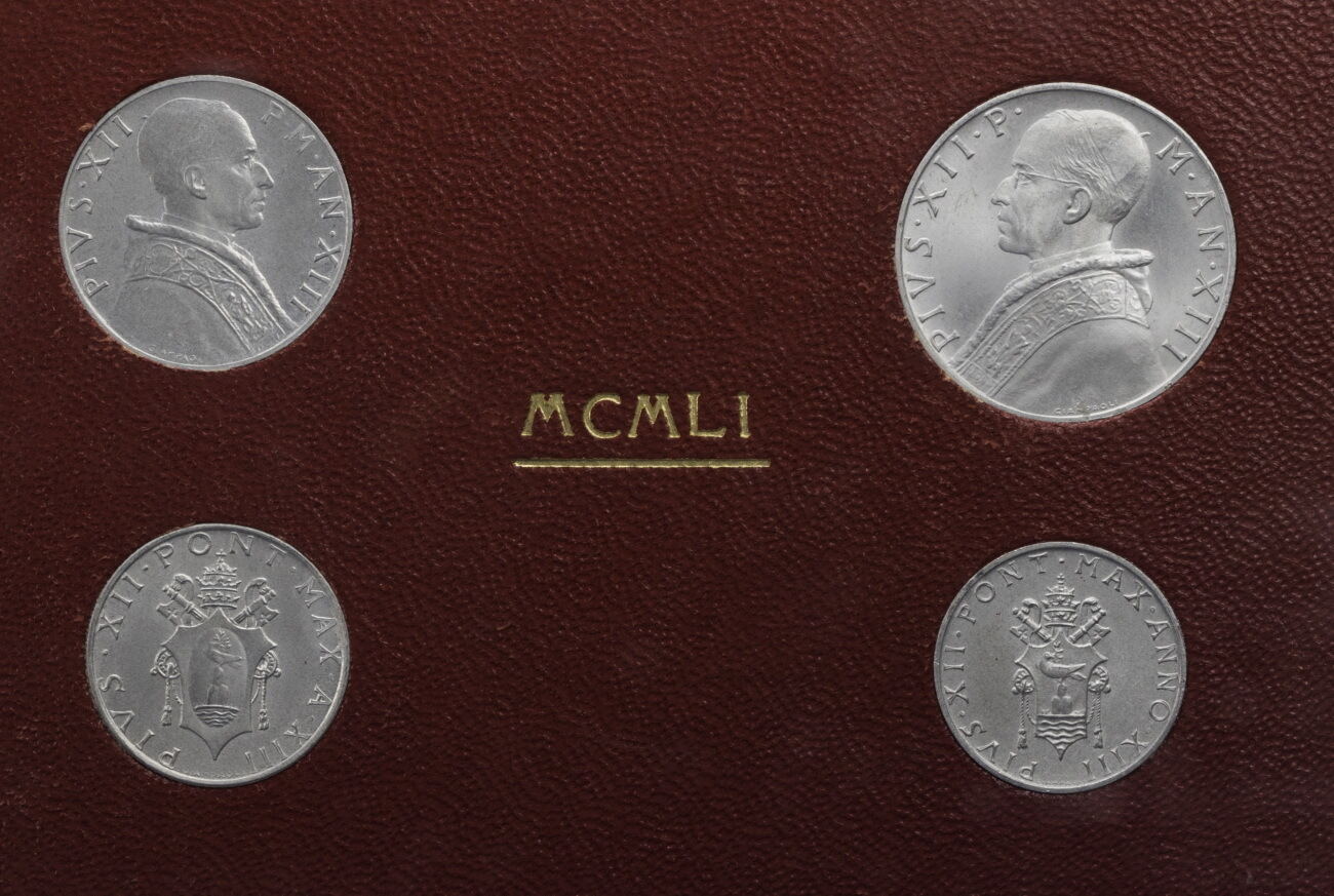 Vatikan 18 Lire 1951 Pius XII (1939-1958) - Kursmünzensatz (KMS) UNC | MA-Shops