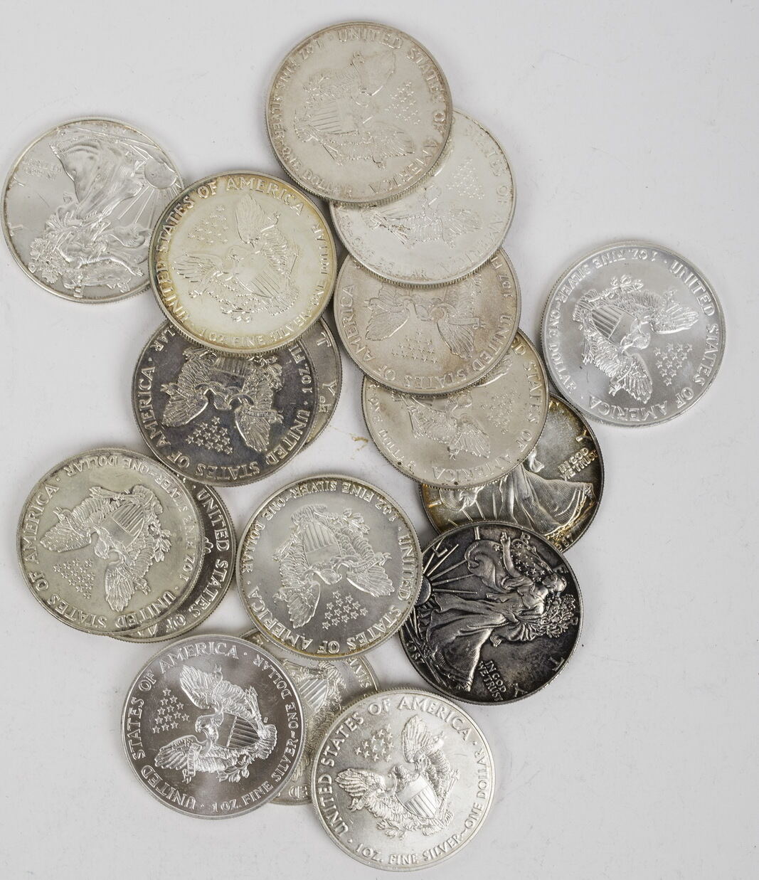 USA 17 x 1 Dollar div Lot von 17 Silver Dollars s-vz | MA-Shops