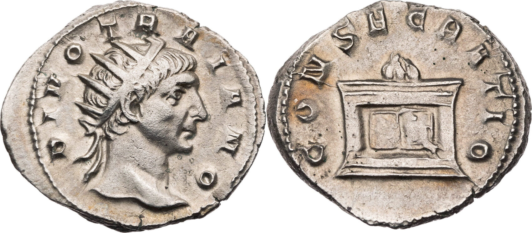 Römische Kaiserzeit Antoninian 250/251 n. Chr. Traianus Decius für ...