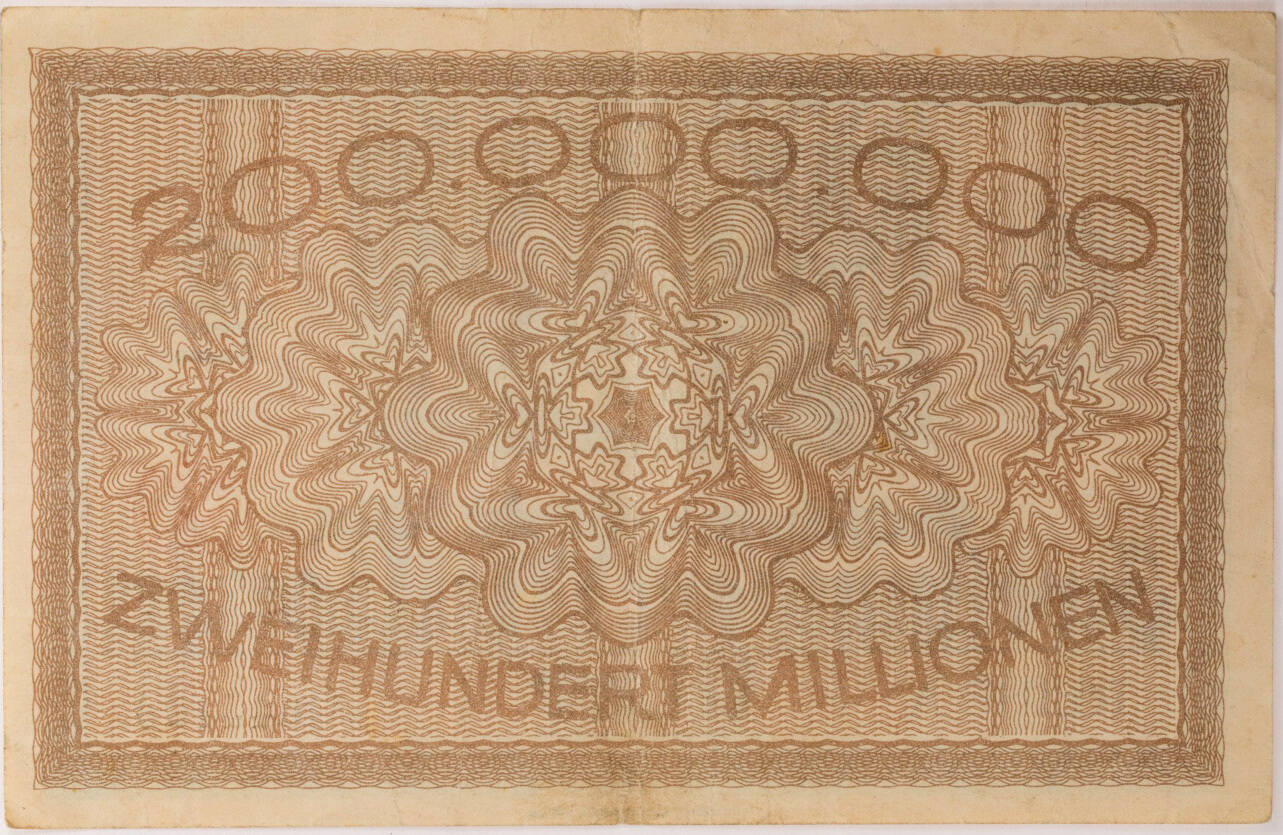Köln 200000000 Mark 14.9.1923 Zweihundert Millionen Mark - Reihe A VF ...