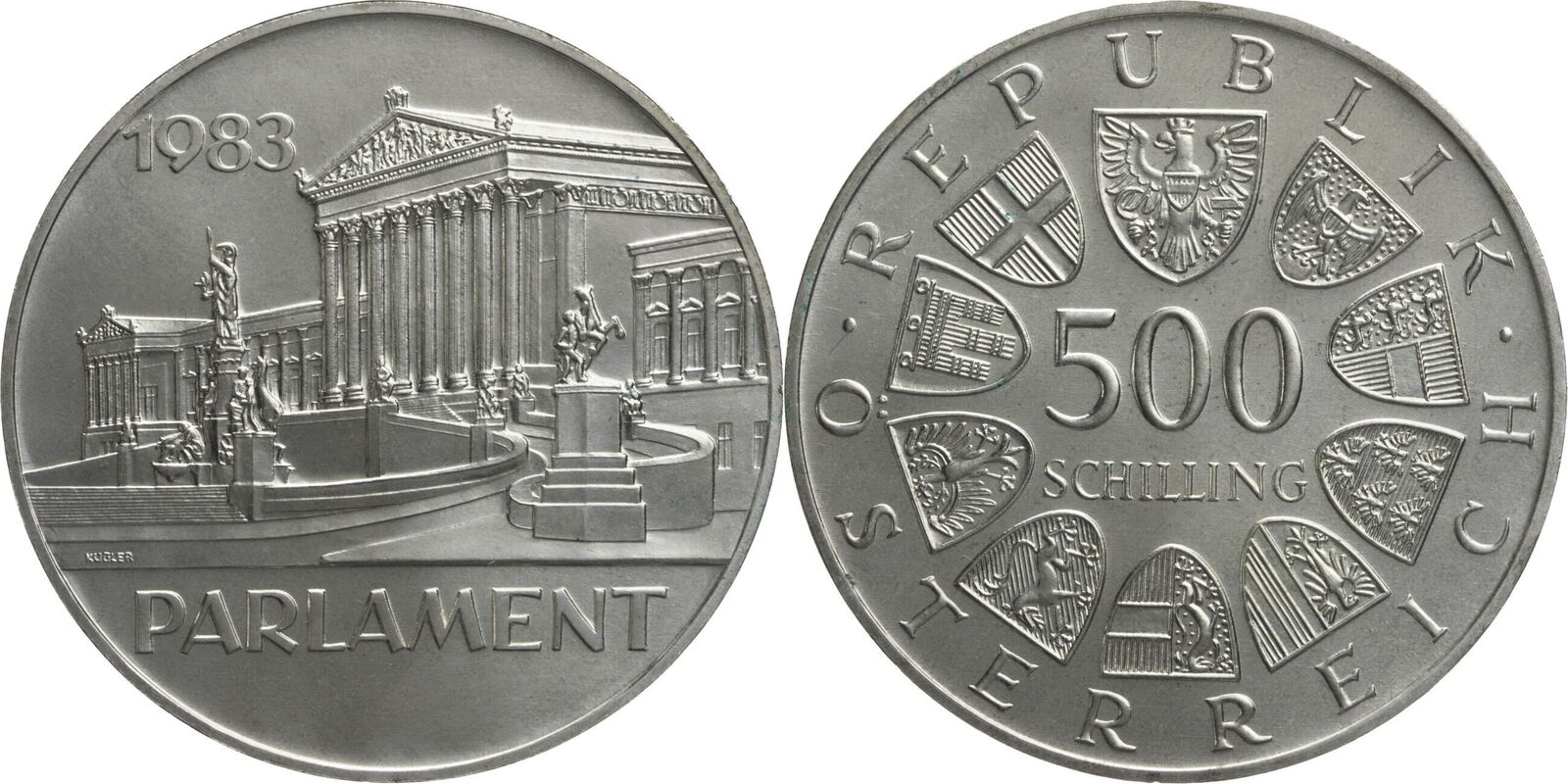 Österreich 500 Schilling 1983 Parlament VF-EF | MA-Shops