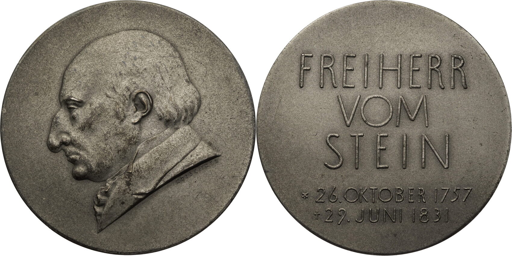 Westfalen Medaille o.J. (1931) Auf den 100. Todestag Freiherr vom Stein ...