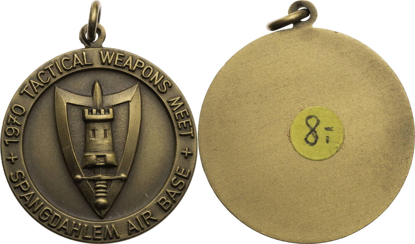 Tragbare Medaille 1970 Tactical Weapons Meet - Spangdahlem Air Base EF | MA-Shops