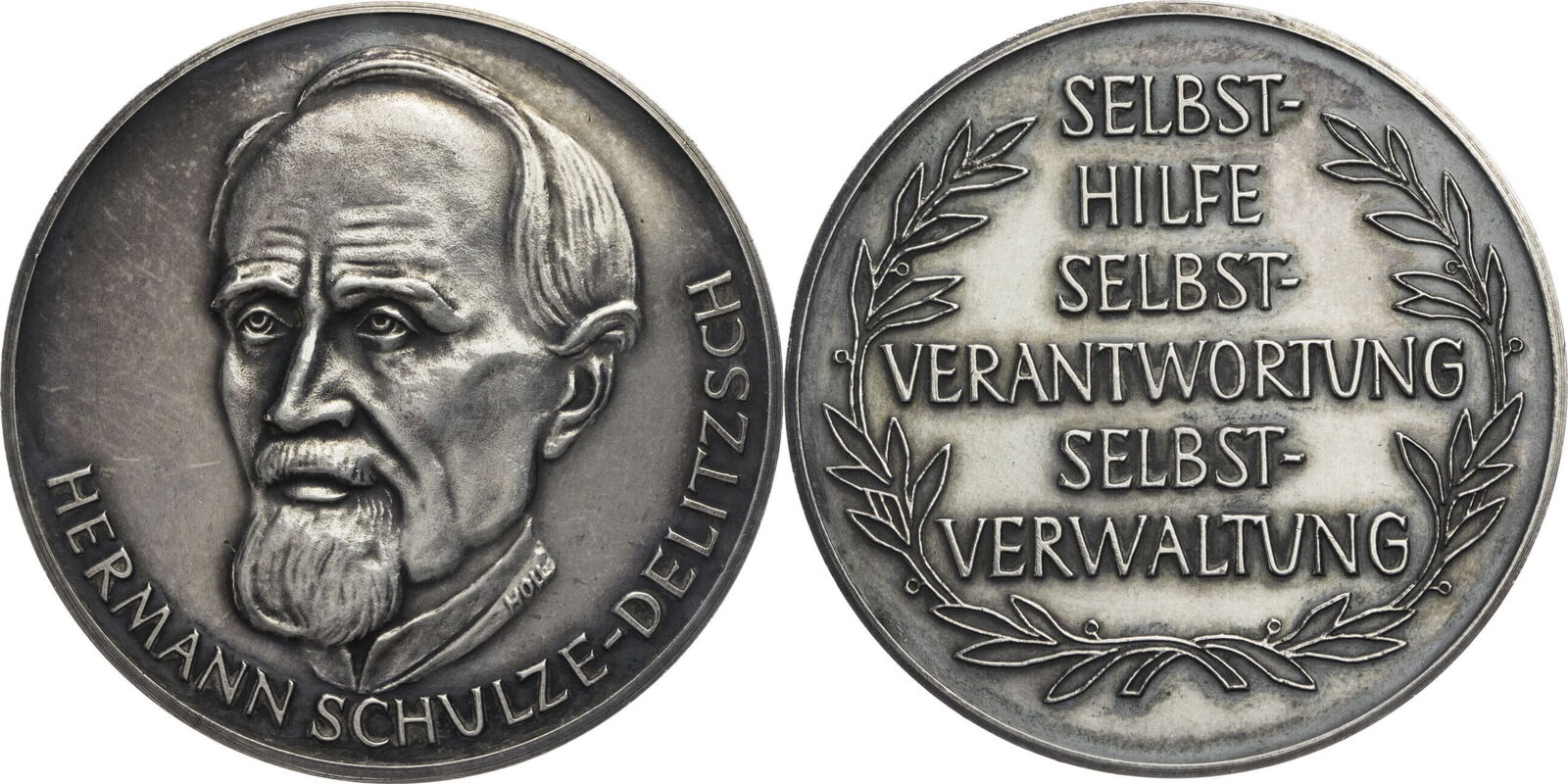 Deutschland Medaille o.J. Auf Hermann Schulze-Delitzsch VF-EF | MA-Shops