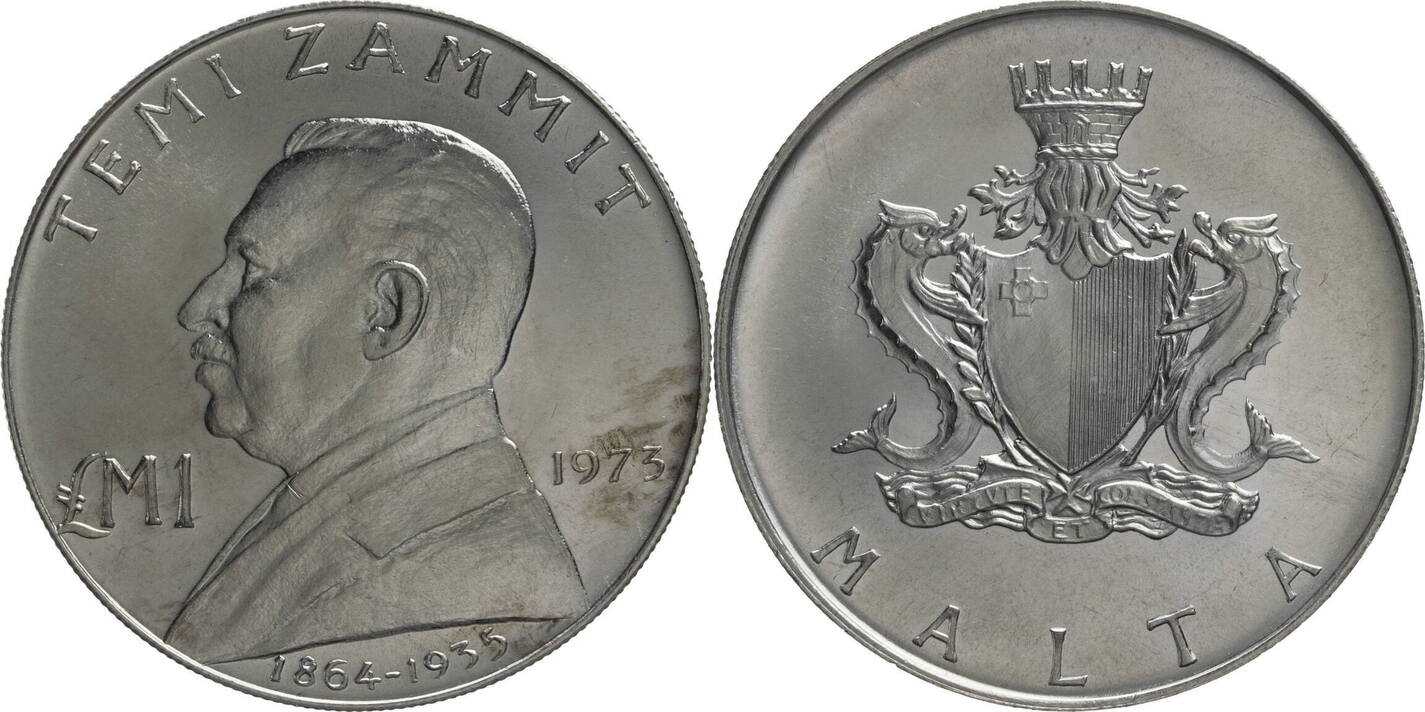 Malta 2 Liri (Maltesische Pfund) 1973 Temi Zammit EF | MA-Shops