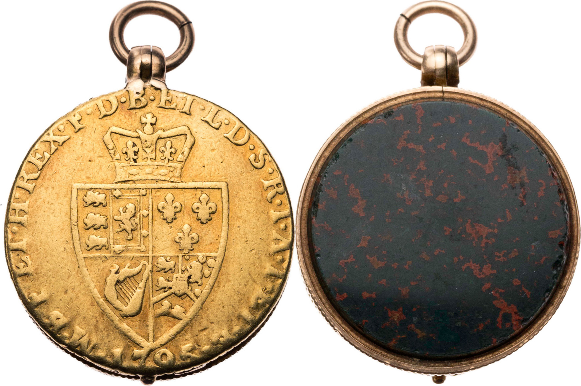 Großbritannien 1 Spade Guinea 1795 George III. (1760-1820) VF / F-VF ...