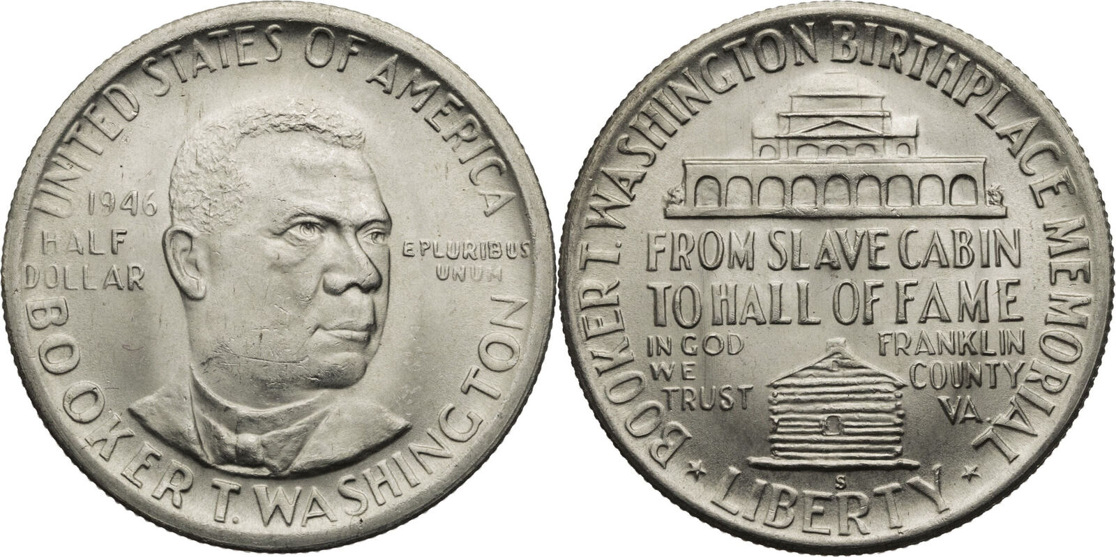 USA ½ Dollar 1946 Booker T. Washington Memorial VF-EF | MA-Shops