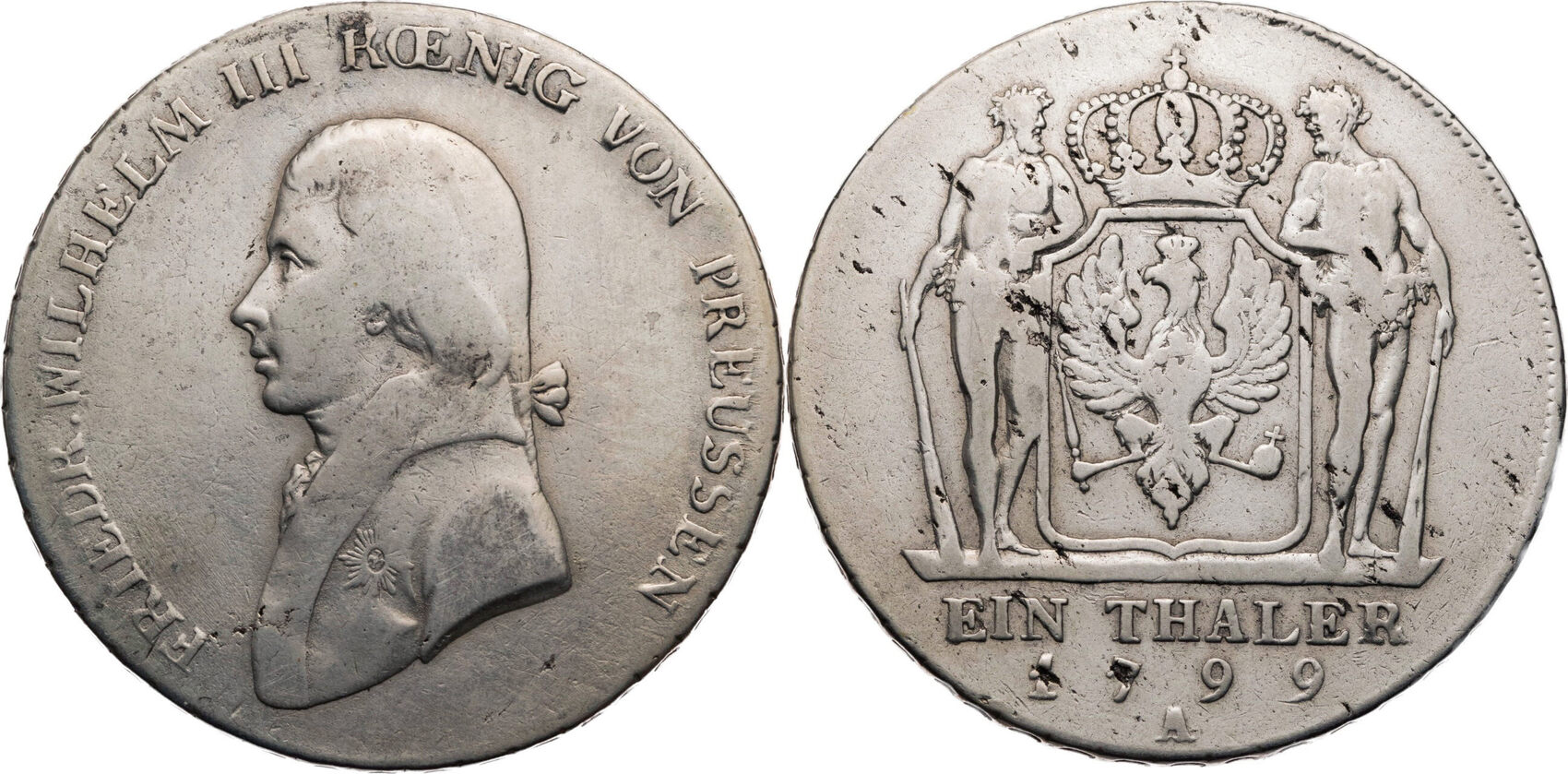 Preussen, Königreich Taler 1799 A Friedrich Wilhelm III. (1797-1840 ...