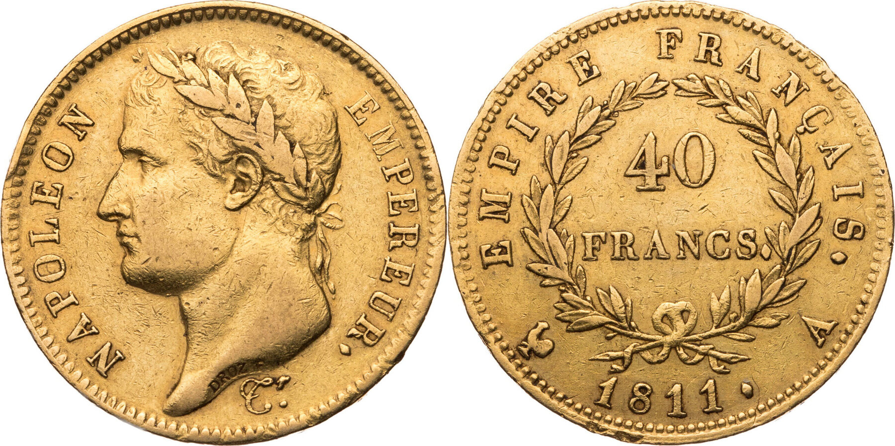 Frankreich 40 Francs 1811 A Napoleon VF | MA-Shops