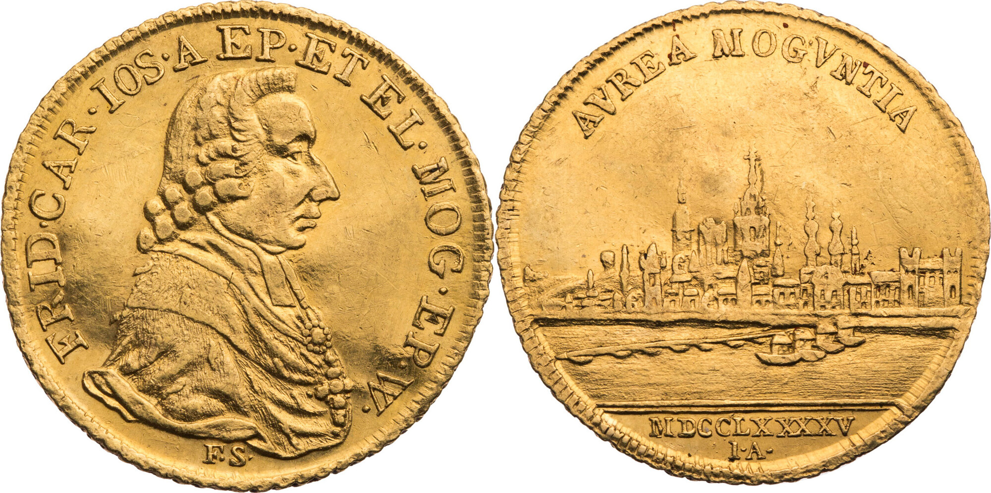 Mainz Dukat 1795 FS/IA Friedrich Karl Joseph von Erthal (1774-1802) min ...