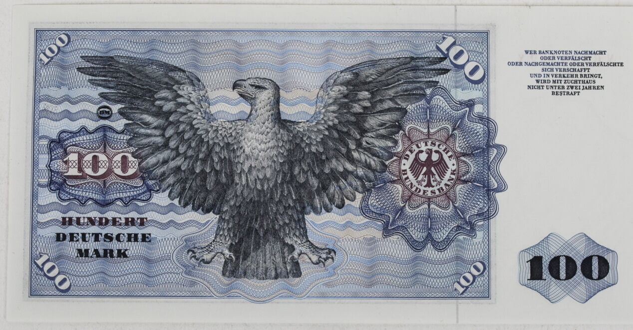 Deutschland, BRD 100 DM 1970 DM-Schein 3. Serie - Sebastian Münster ...