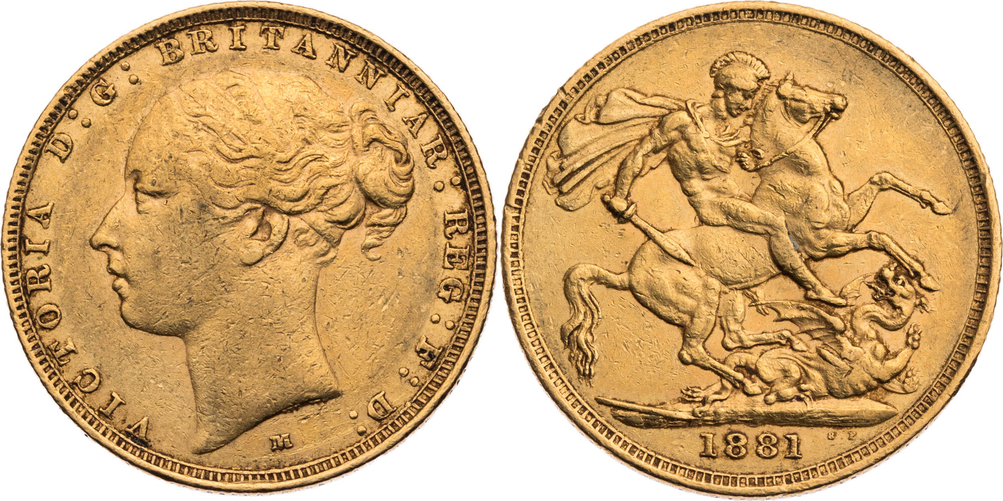 Australien 1 Sovereign 1881 M Victoria (1837-1901) - Kursmünze (1871 ...