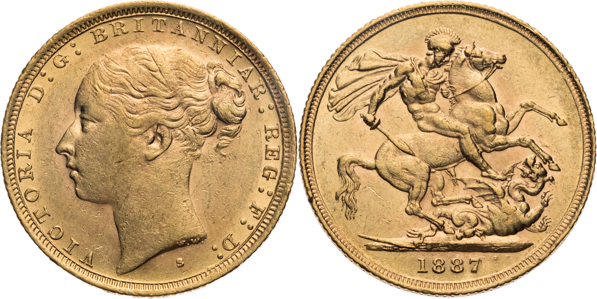 Australien 1 Sovereign 1887 S Victoria (1837-1901) - Kursmünze (1871 ...