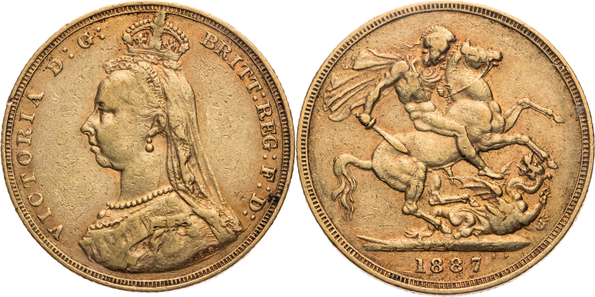 Australien 1 Sovereign 1887 M Victoria (1837-1901) - Kursmünze (1887 ...