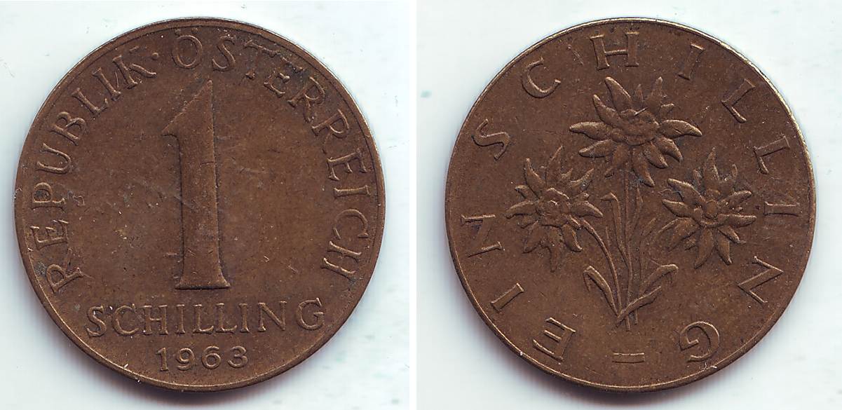 Österreich 1963 1 Schilling EF | MA-Shops