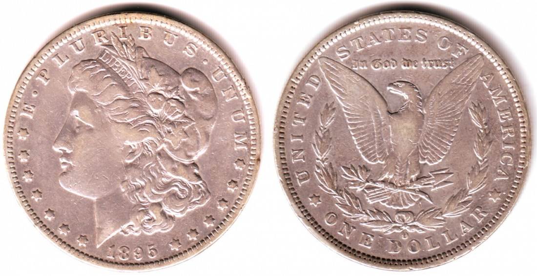USA 1 Dollar 1895 O Morgan - Silberdollar VF / Rf. | MA-Shops