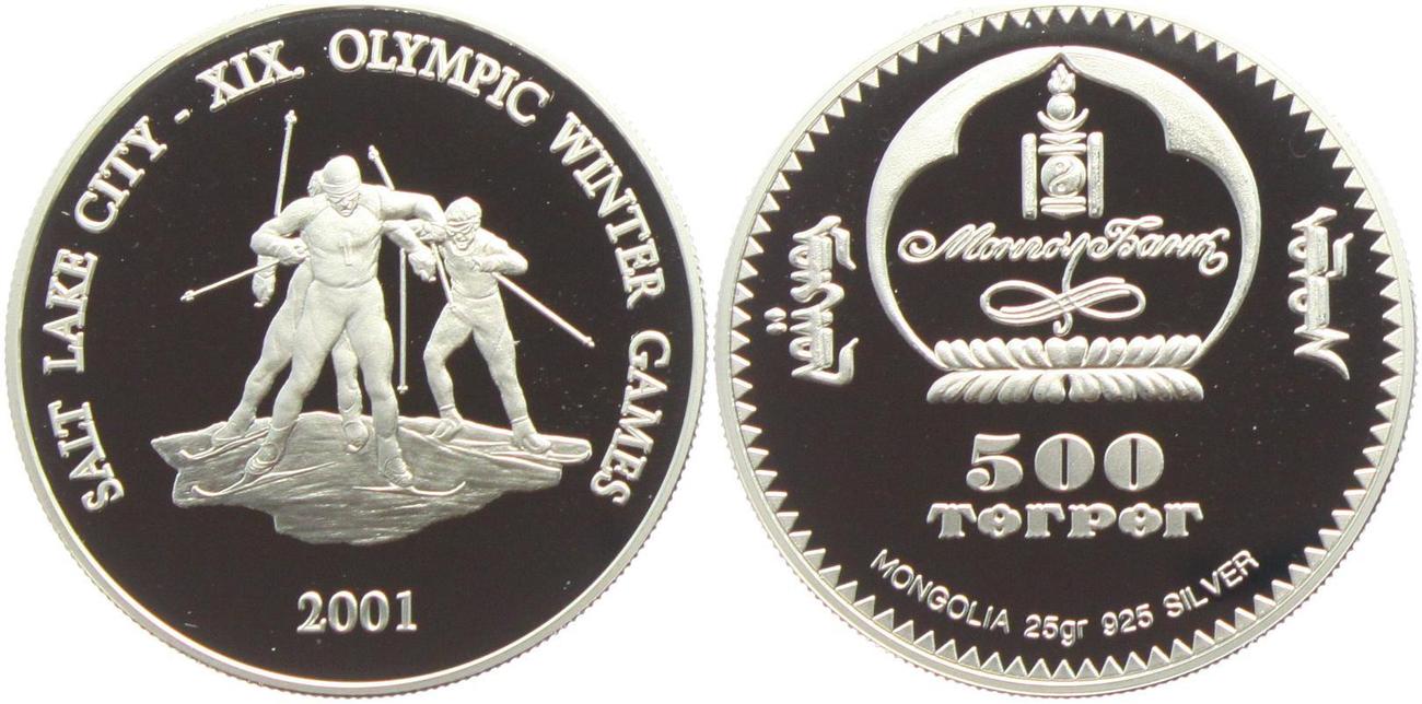 Mongolei 500 Tögrög 2001 Olympia 2002 Salt Lake City - Skilanglauf ...