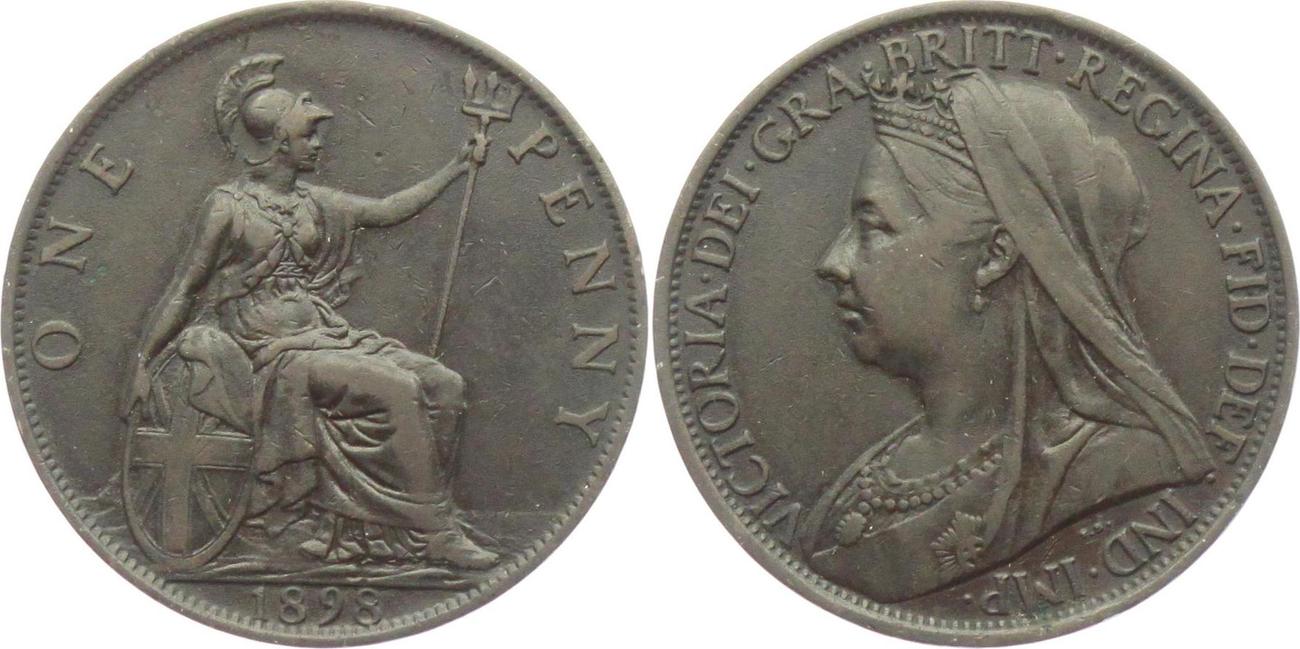 Großbritannien 1 Penny 1898 Victoria (1837 - 1901) - Britannia EF | MA ...
