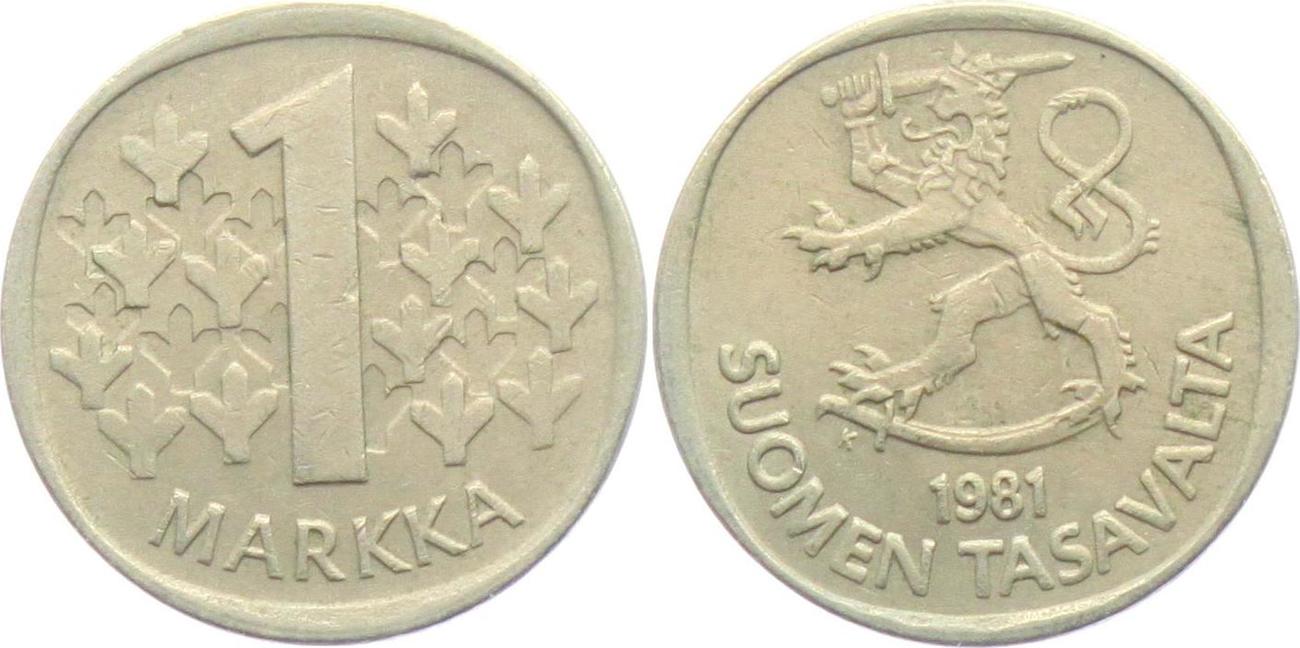 Finnland 1 Markkaa 1981 1 Markka VF | MA-Shops