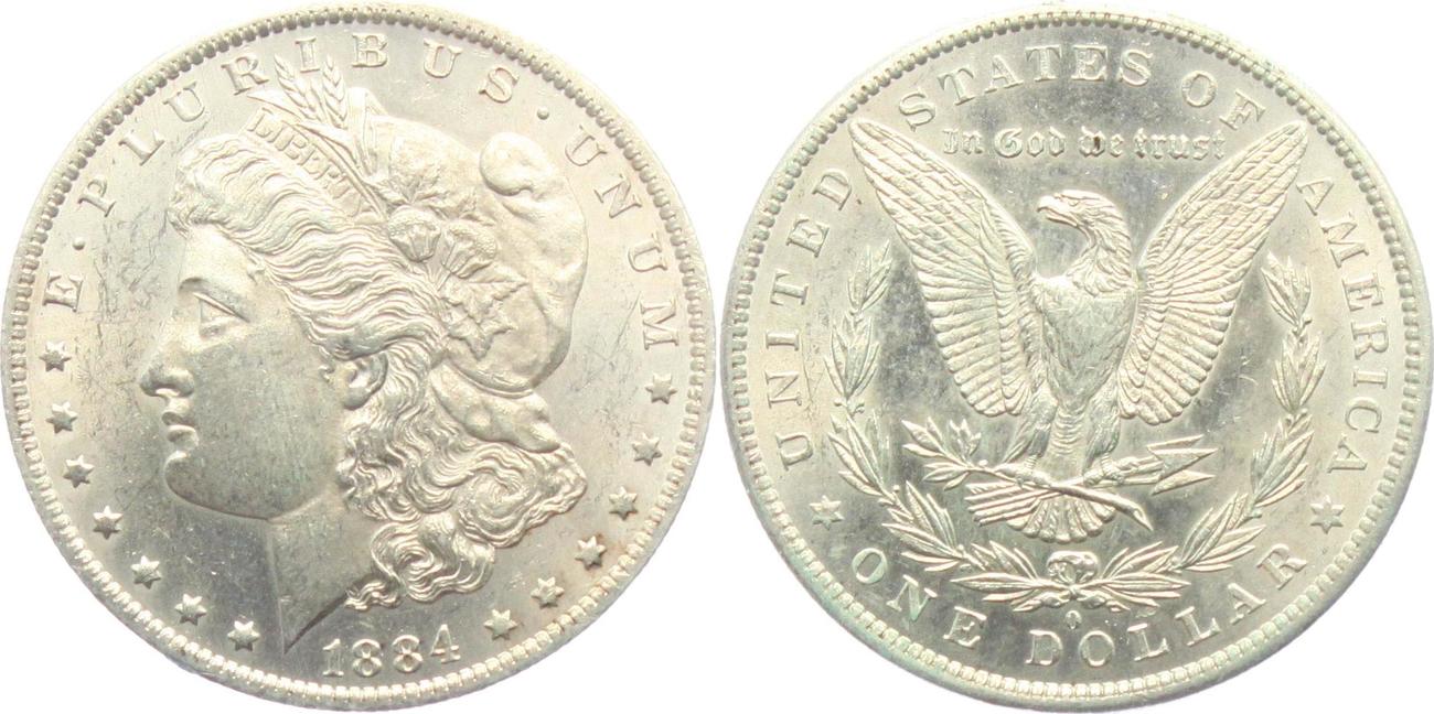 USA 1 Dollar 1884 O Morgan Dollar CH UNC | MA-Shops
