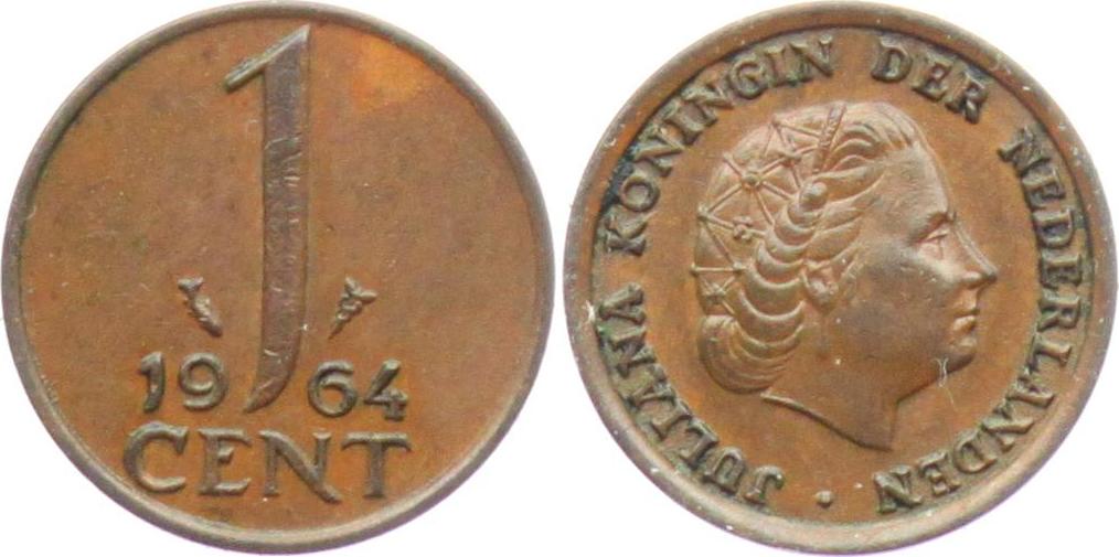 1 Cent 1964 K nigin Juliana Der Niederlande 1948 1980 EF MA Shops 1 Cent 1964 K nigin Juliana Der Niederlande 1948 1980 EF MA Shops