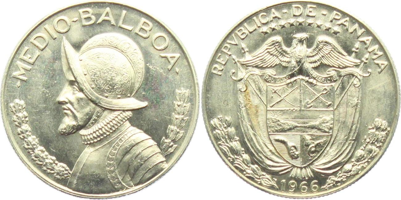 Panama 1/2 Balboa 1966 Medio Balboa BU | MA-Shops