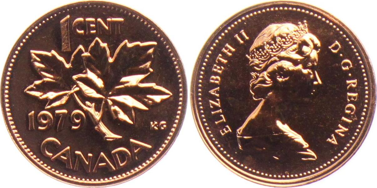 Kanada 1 Cent 1979 Maple Leaf - Ahornblatt Prooflike | MA-Shops