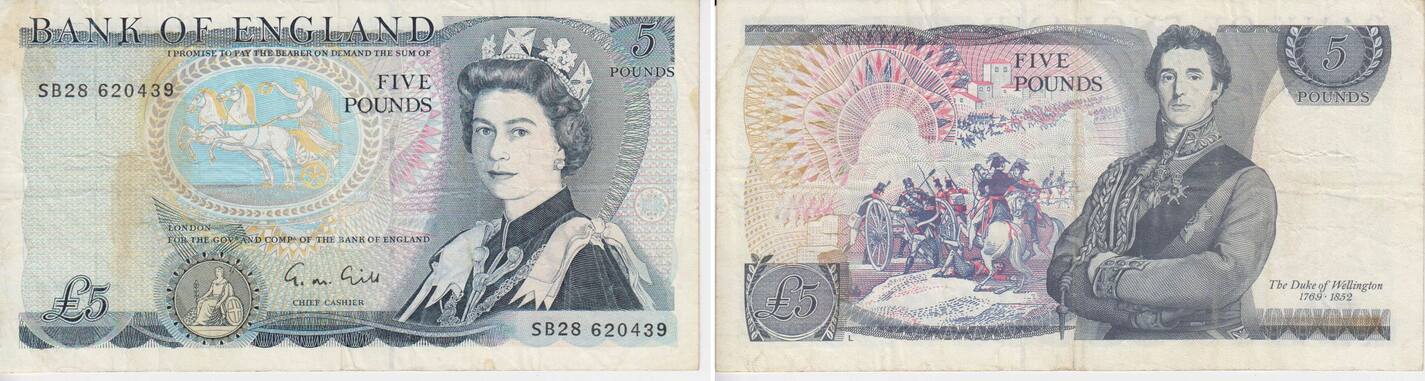 5 Pounds Banknote - Großbritannien - 1973-1980 - 5 Pounds - The Duke of ...